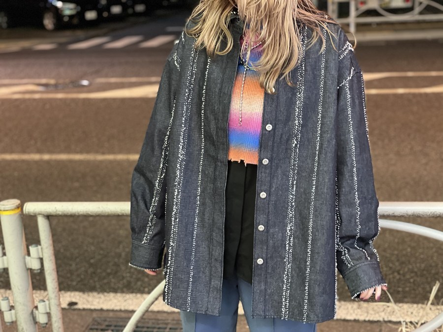 【AMERI/アメリ】NEEDLE STRIPE DENIM SHIRTが買取入荷。[2021.02.11発行]｜トレファクスタイル調布国領店｜洋服・古着の買取と販売の専門店｜トレジャー ...
