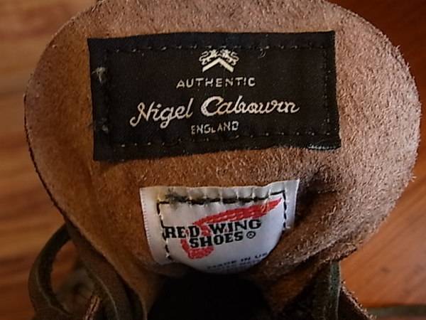 Nigel Cabourn×RED WING (ナイジェルケーボン×レッドウィング)の Nigel Cabourn×RED WING (ナイジェルケーボン×レッドウィング)の